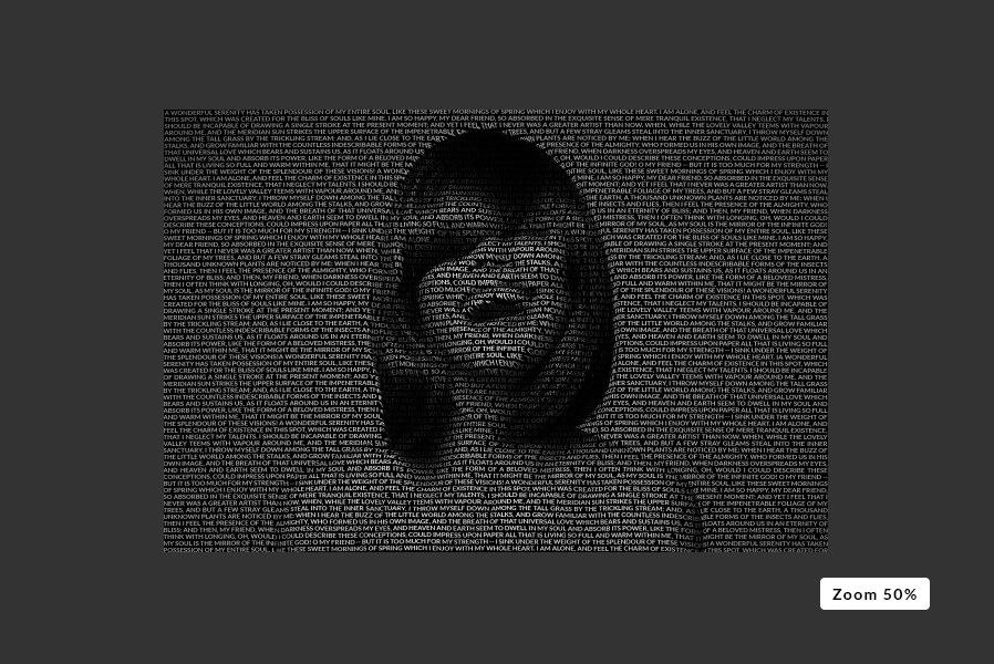 Learn to Create a Text Portrait in Photoshop — Medialoot