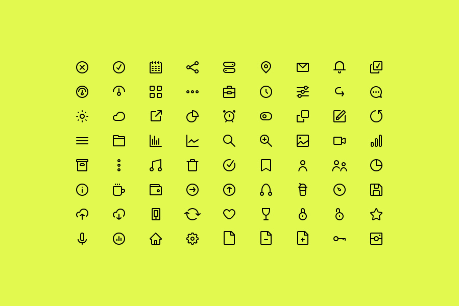 10 Free Line Icon Sets for Sketch and Illustrator | Medialoot