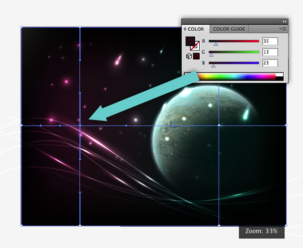 How to Create an Abstract Space Scene in Illustrator | Medialoot