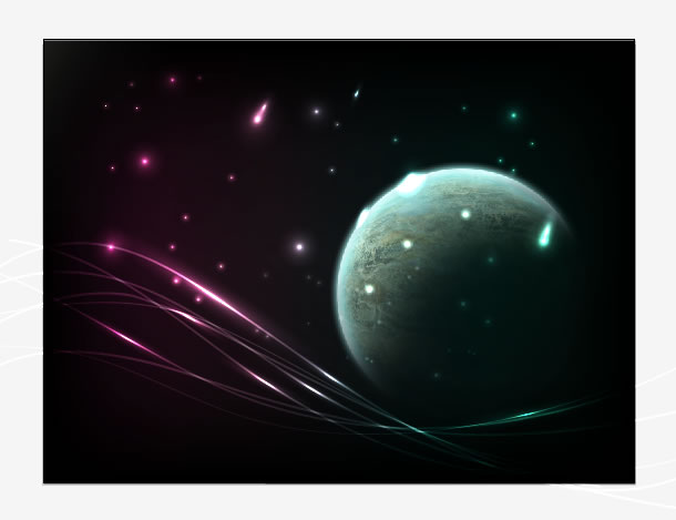 How to Create an Abstract Space Scene in Illustrator | Medialoot
