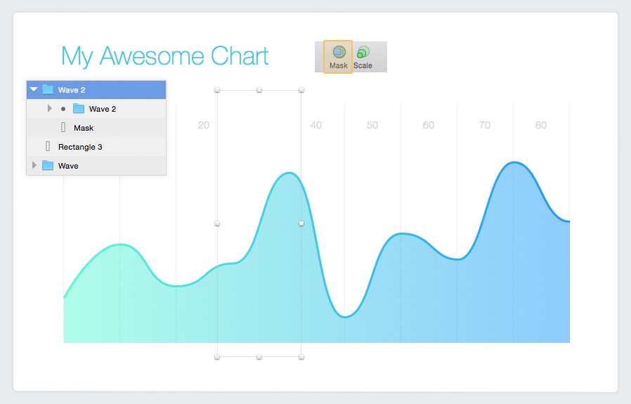 How to Create a Smooth Segmented Chart using Sketch 3 App — Medialoot