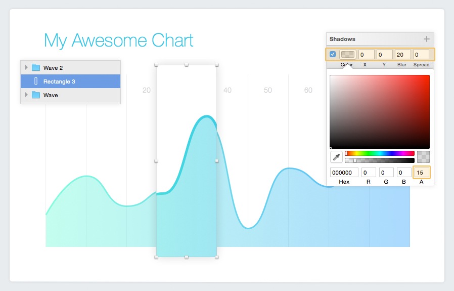 How to Create a Smooth Segmented Chart using Sketch 3 App — Medialoot