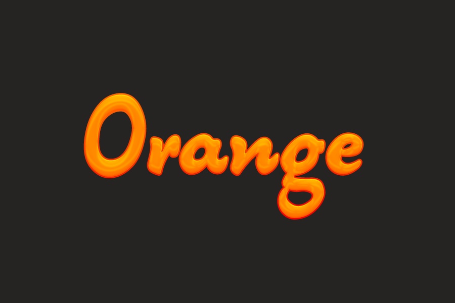 How To Create a Tangy Orange Text Effect With Photoshop Layer Styles ...