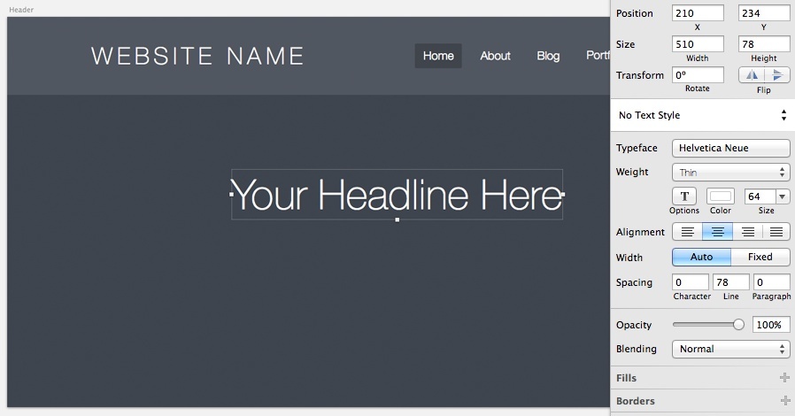 How to Create a Website Header Design Using Bohemian Coding Sketch ...