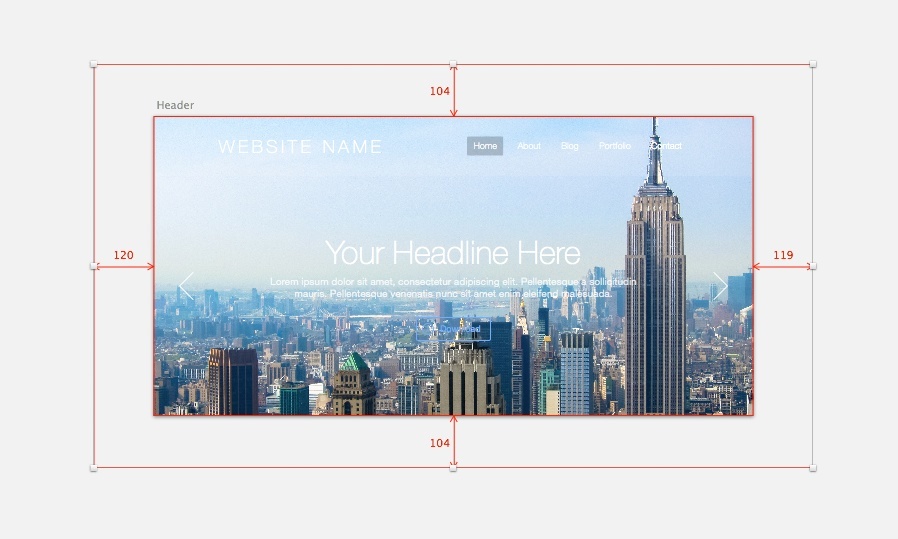 How to Create a Website Header Design Using Bohemian Coding Sketch ...